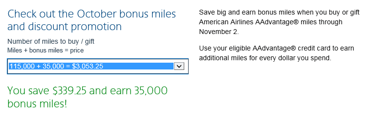 Oct Bonus Miles - First Class Flyer