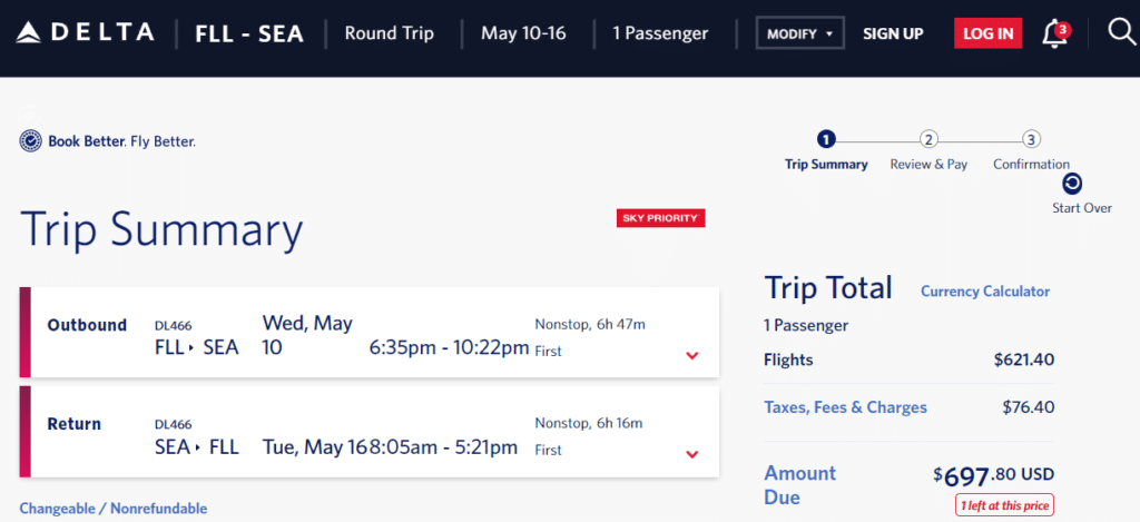 New Domestic Coast-to-Coast Business Class Fares from $697 R/T - First ...