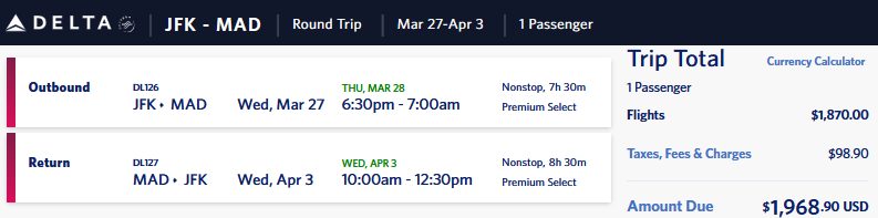A_PE DL JFK MAD 1968 - First Class Flyer