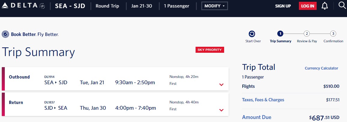 delta - First Class Flyer